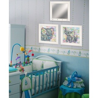 TrendyDecor4U Contemporary "Elephant I & II" Framed Print Wall Art by ...