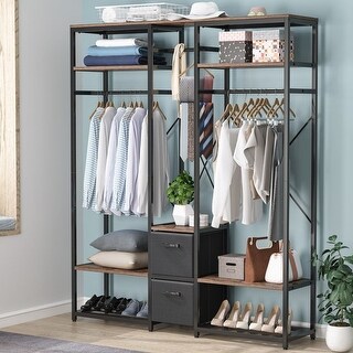 Free Standing Closet Organizer, Heavy-Duty Closet Storage System - 59 ...
