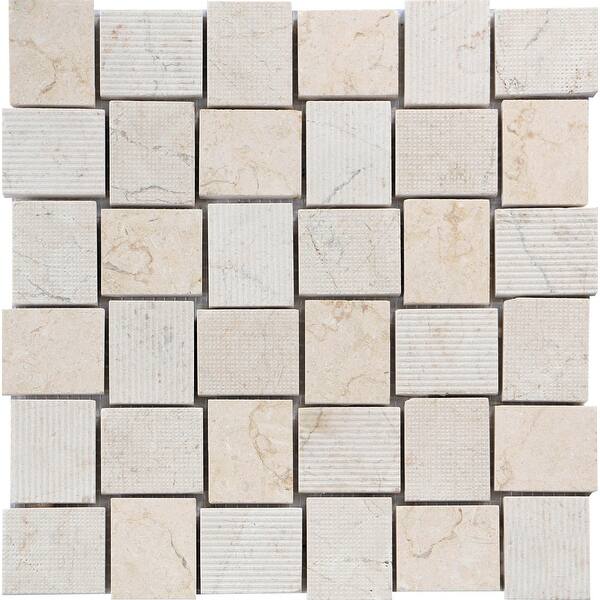 Apollo Tile 5 pack 10.9-in x 10.9-in Crema Marfil Polished and Etched ...
