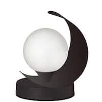 Dainolite Crescent 1 Light Table Lamp - Matte Black Finish - Bed Bath ...