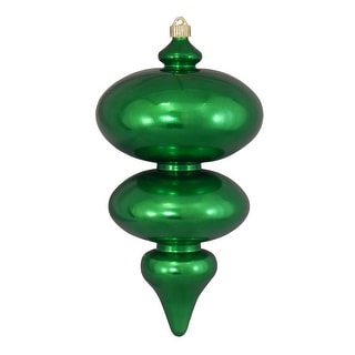 Blarney Green Shatterproof Shiny Christmas Jumbo Finial Ornament 15 ...