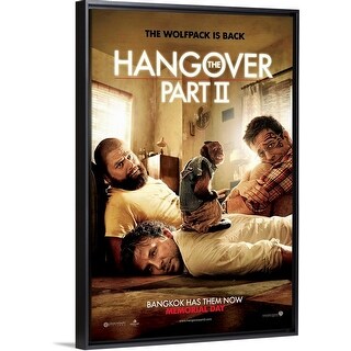 "The Hangover Part II - Movie Poster" Black Float Frame Canvas Art ...