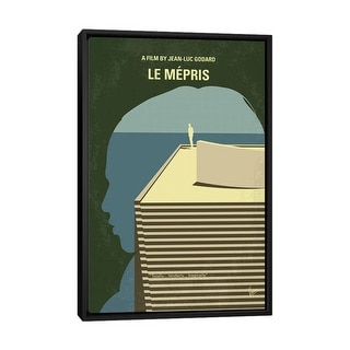 iCanvas "Le Mepris Minimal Movie Poster" by Chungkong Framed Canvas ...