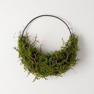 Sullivans 14" Artificial Hanging Moss Wall Basket - Bed Bath & Beyond ...
