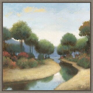 By the Waterways I (River) by James Wiens Framed Canvas Art - Bed Bath ...
