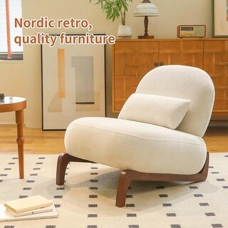 Comfy Armless Reading Chair for Apartment,Waiting Room,Balcony - Bed ...