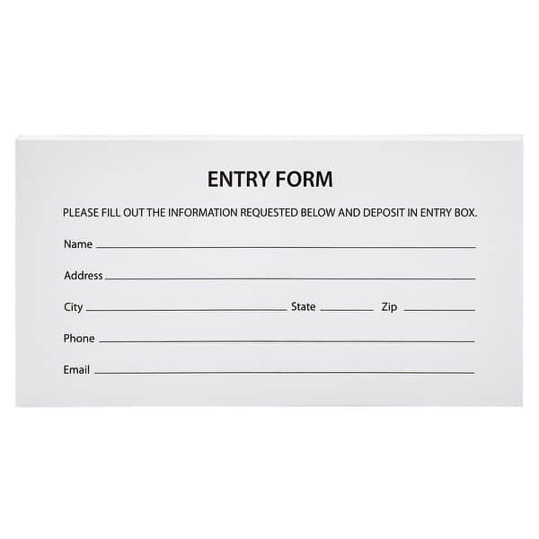 enter to win entry forms