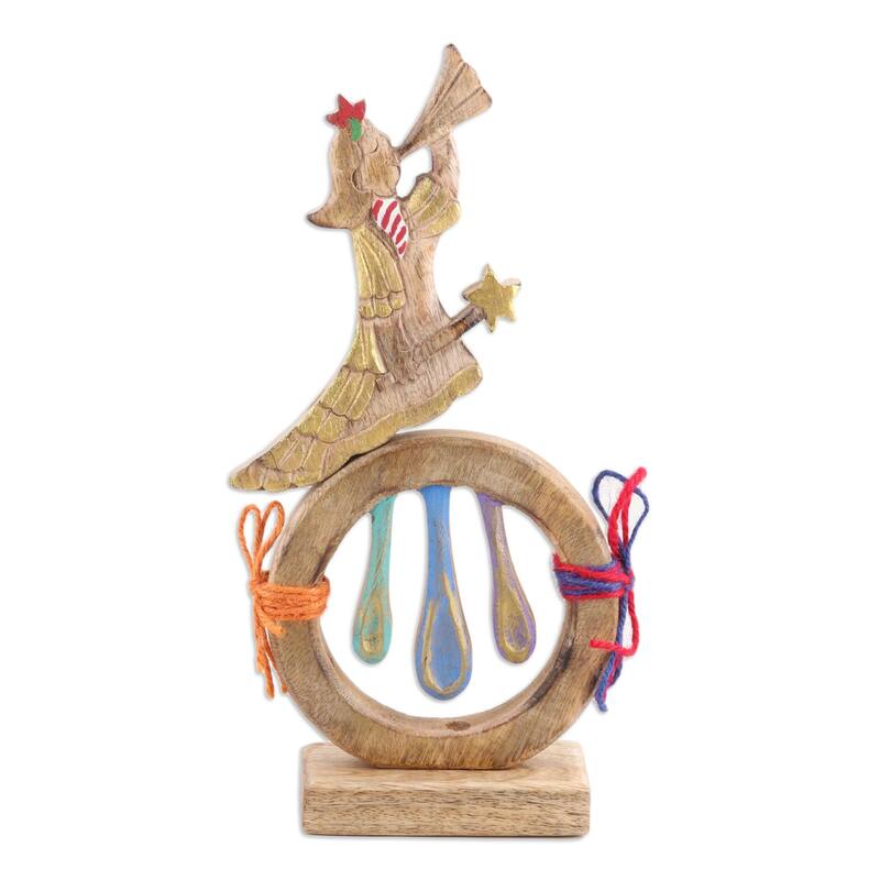 Novica Handmade Divine Wish Wood Sculpture - Overstock - 37563351