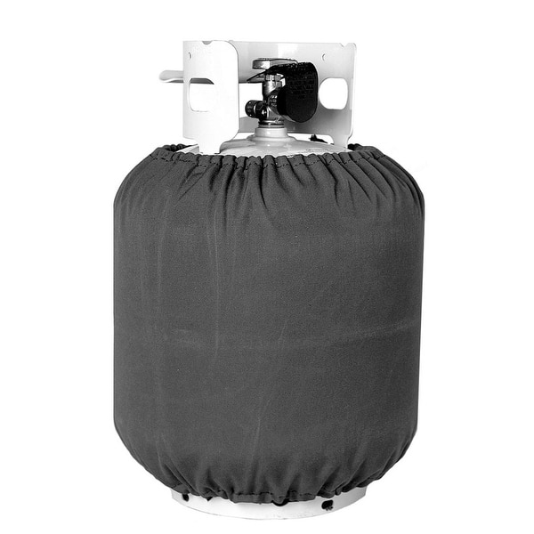 Bite Shield Weather-Resistant Propane Tank Cover, Black - Bed Bath ...