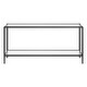 Hera 64'' Wide Rectangular Console Table with Glass Shelf - 64" Wide ...