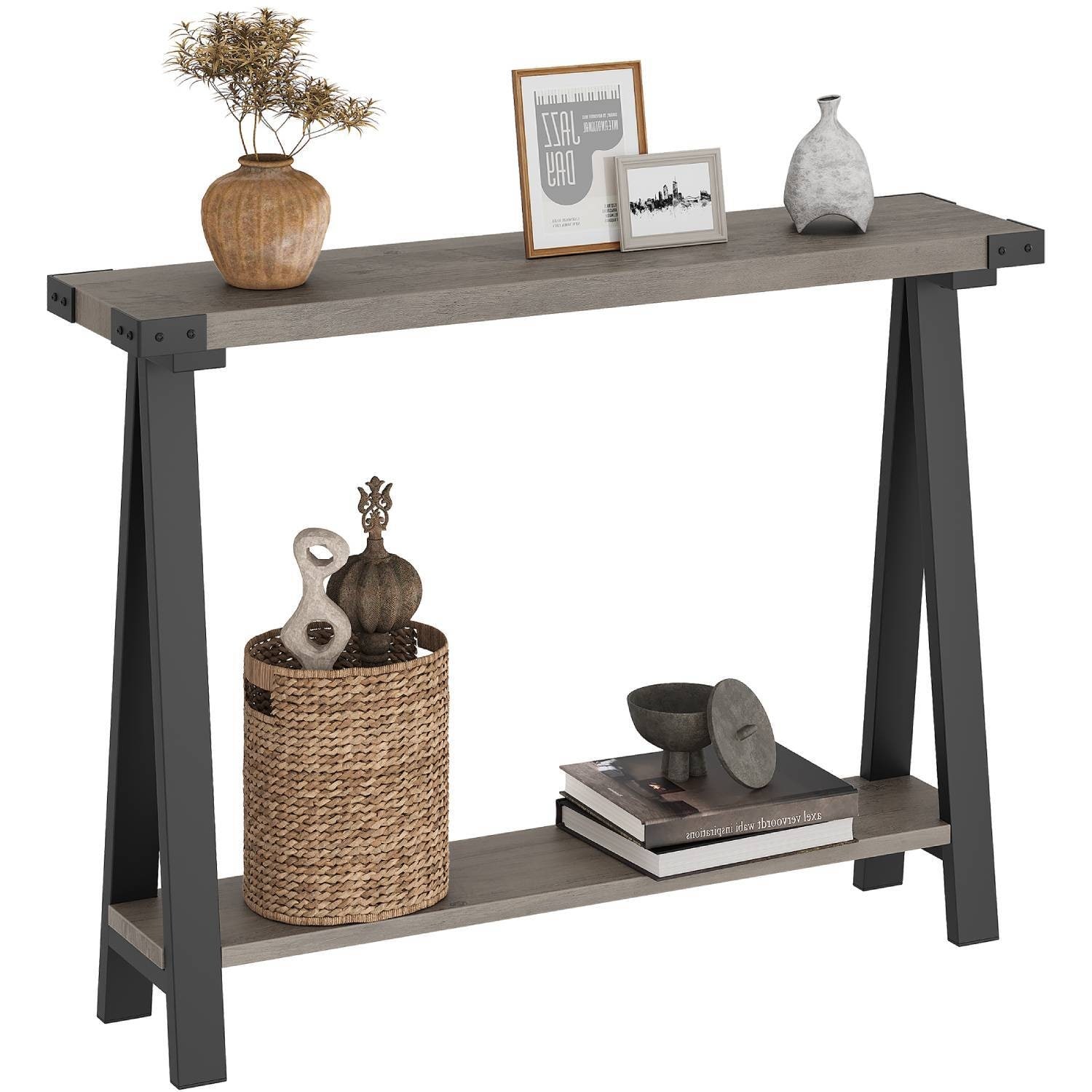 Furniture of America Benno Modern 31-inch Console Table with 2 Storage ...