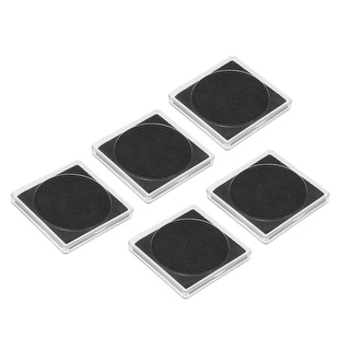 Coin Snap Holder Coin Case Storage Square Fit 17-37mm Coins, 5pcs Clear ...