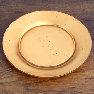Glass Gilded Metallic Finish Dinner Plate Ideal for Dinner Parties ...