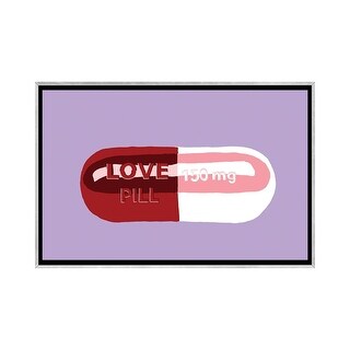 iCanvas "Love Pill Lavender" by Jaymie Metz Framed - Bed Bath & Beyond ...
