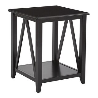 Santa Cruz Black End Table - Bed Bath & Beyond - 13578757