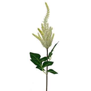 Cream Astilbe Garden Stem Artificial Flower - Cream/Chocolate - Bed ...