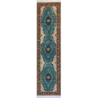 Distressed Basira Blue-Grey/Navy Runner - 2'6" x 10'0" - Bed Bath ...