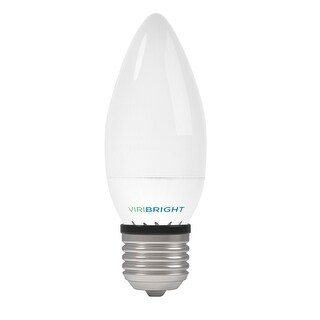 Viribright LED B11 E26 Chandelier Frosted Light Bulb - Bed Bath ...