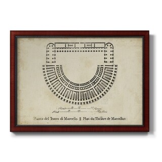 Plan for the Theatre of Marcellus Premium Framed Canvas- Ready to Hang ...