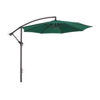 Offset Patio Umbrella with Sturdy Steel Ribs and Vertical Tilt – 10Ft ...