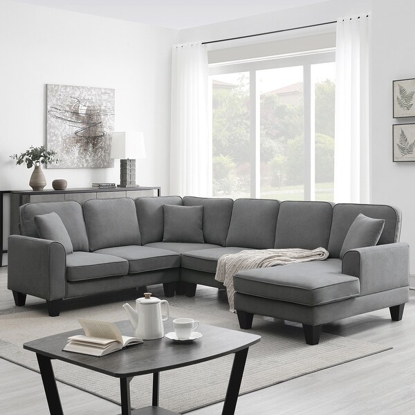 Recliner Sectional Couch Dark Grey Sleeper Sofa with Chaise Lounge On Sale Bed Bath Beyond 40834405