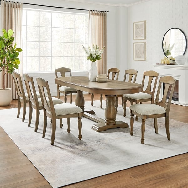 oak dining sets for 6