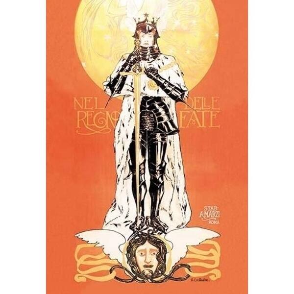 Opera Poster Showing A Knight With A Long Sword Clave Over A Head Which ...