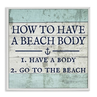 How to Have a Beach Body Framed Wall Art - Bed Bath & Beyond - 34488236