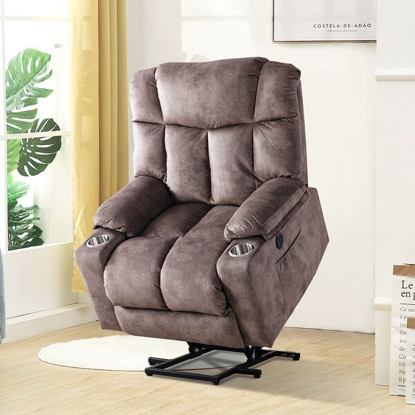 Recliner with usb charger store