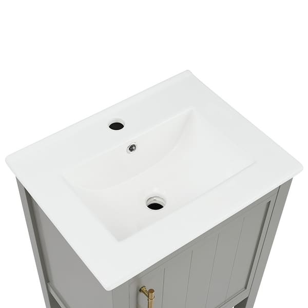 Home Bathroom Vanity 20 Inch, Small Bath Vanity with Sink, Modern Sink ...