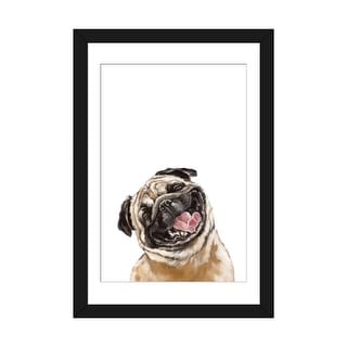 iCanvas "Happy Laughing Pug" by Big Nose Work - Bed Bath & Beyond ...