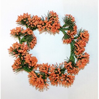 4.5" Orange Bud Candle Ring, Set of 2 - 6" - Bed Bath & Beyond - 38326704