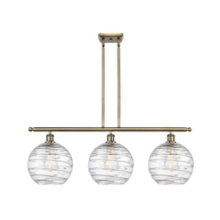 Innovations Lighting Athens Deco Swirl 3 Light 37" Stem Hung Island ...