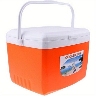 13 Liter Orange Camping Portable Insulated Box Storage for Food and ...