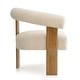 Boucle Upholstered Arm Chair - Bed Bath & Beyond - 39072563
