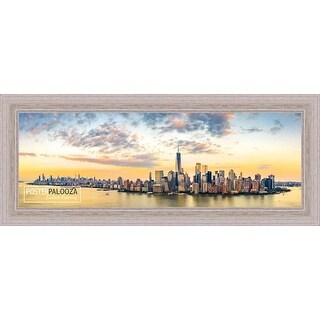 24x8 Frame Light Brown Oak Wooden Picture Frame with UV Acrylic, Foam ...