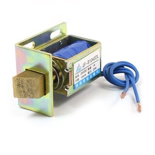 DC 24V 1A 10mm 25N Open Frame Electric Door Locking Solenoid w Mounting ...