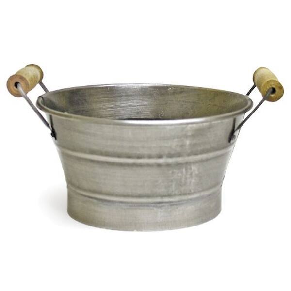 Titanium Color With Handles Galvanized Bucket - Bed Bath & Beyond ...
