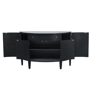 Versatile Curved Storage Cabinet with Adjustable Shelves for Various ...