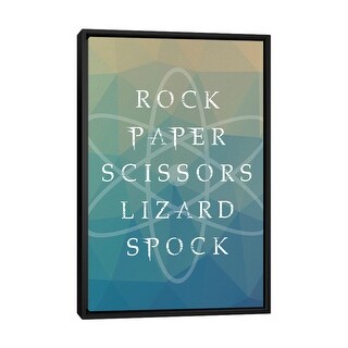 iCanvas "Rock, Paper, Scissors, Lizard, Spock Poster Art" by ...