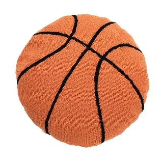 Basketball Shaped Hooked Pillow - Bed Bath & Beyond - 39192665