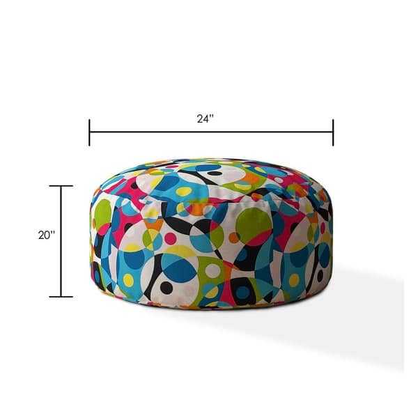 Stuffed Pouf Ottoman Round Cotton Seat Sofa Tea Stool Floor Sitting ...
