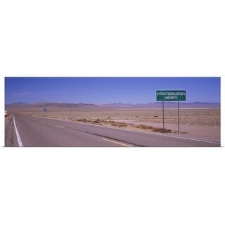 "Area 51 Highway road sign, Nevada" Poster Print - Multi - Bed Bath ...
