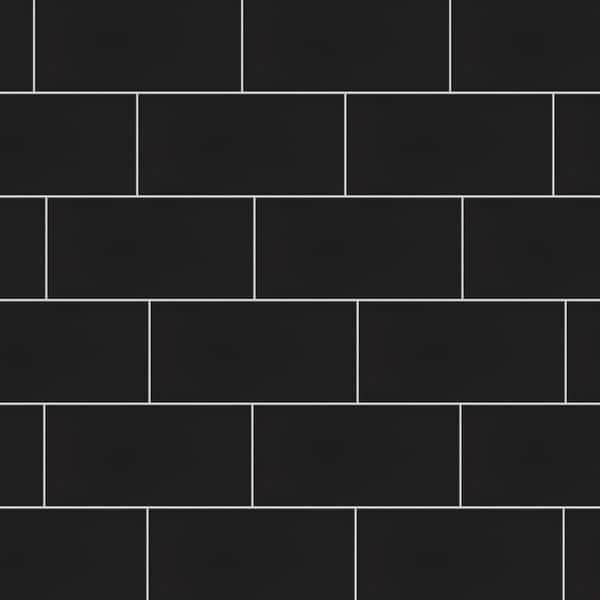 black wall tile texture