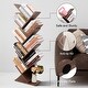 Tree Book Shelf Desktop Wood Rack Tree Shape Desk Shelf Album Storage ...