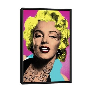 iCanvas "Tattooed Marilyn" by Andrew M Barlow Framed Canvas Print - Bed ...