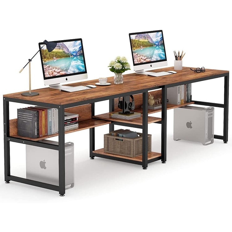 Double person computer desk store