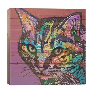 Lucy The Cat Print On Wood by Dean Russo - Multi-Color - Bed Bath ...