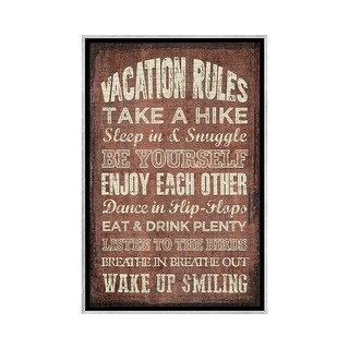 iCanvas "Vacation Rules" by Erin Clark Framed - Bed Bath & Beyond ...
