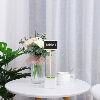 14pcs Wood Mini Chalkboard Tags DIY Rectangle Message Board Signs ...